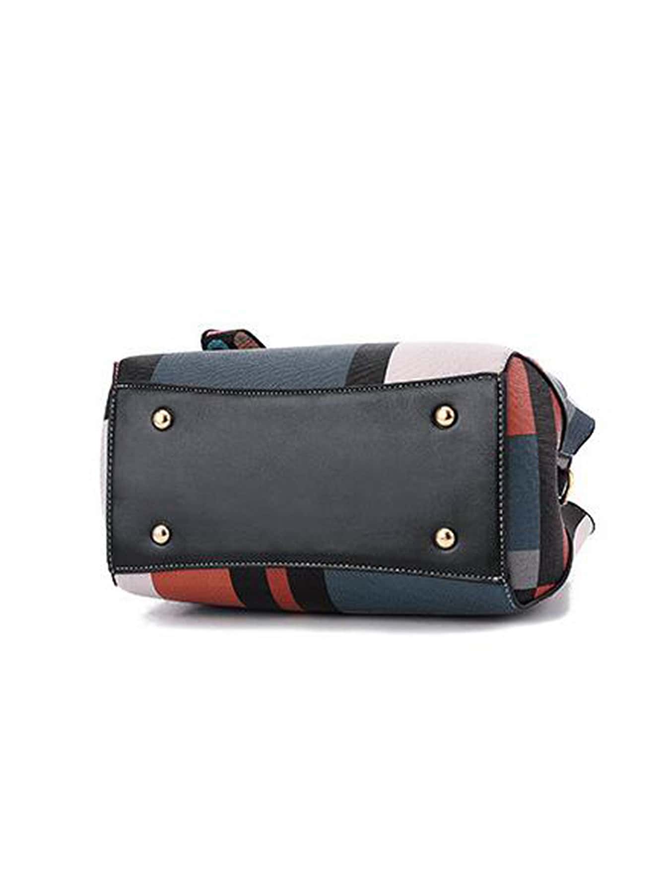 Bolso cartera con patrón a cuadros, elegante monedero con doble asa en ...