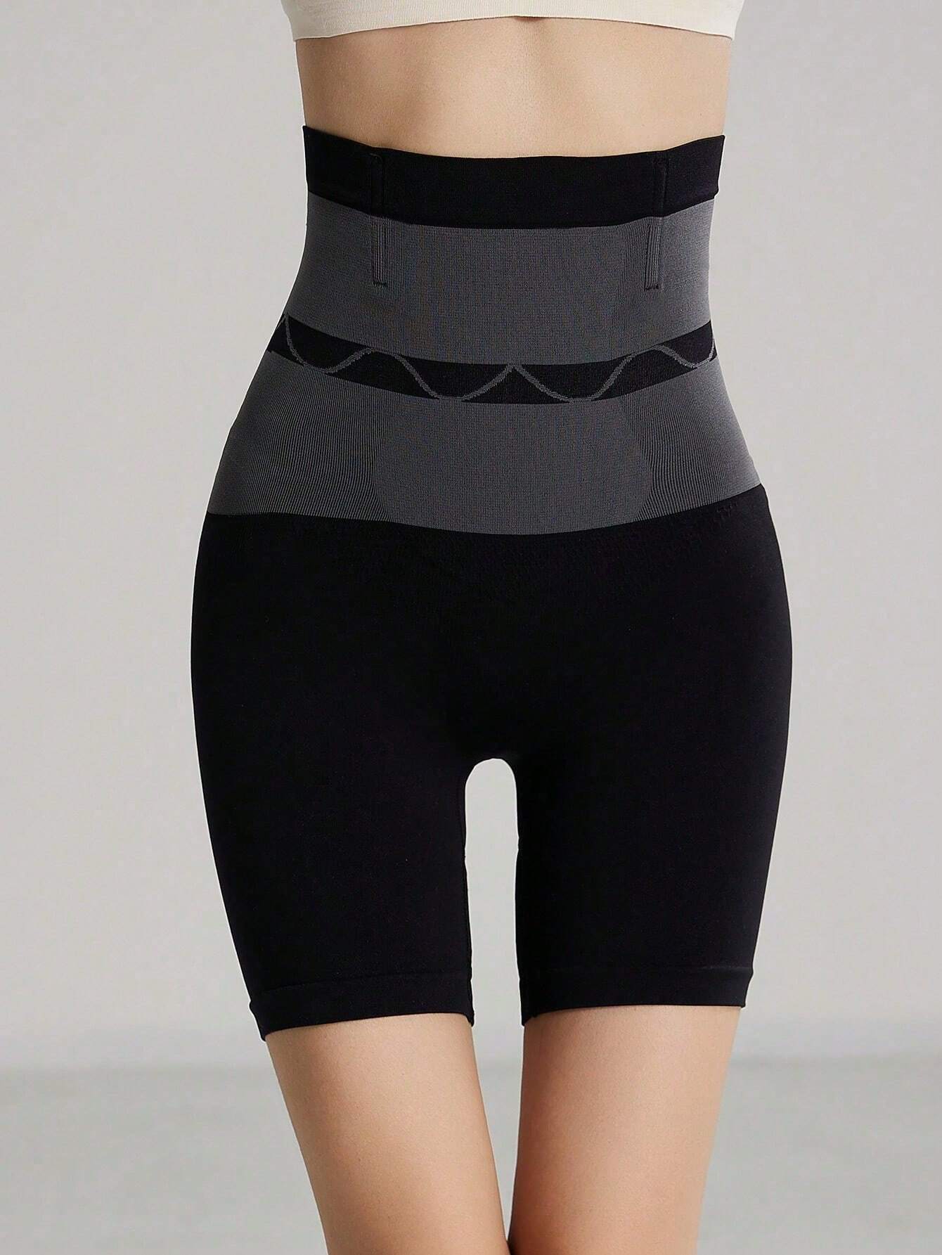 Ropa interior negra en forma cuadrada con cintura alta, térmica ...